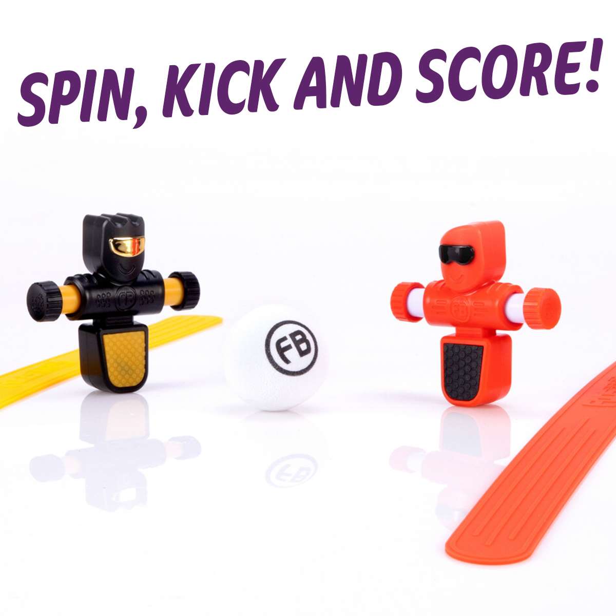 FOOSBOTS, FOOTBALL, SILICONE, GOAL,SQUEEZE, KICK, BALL, OPPONENT, TRAVEL