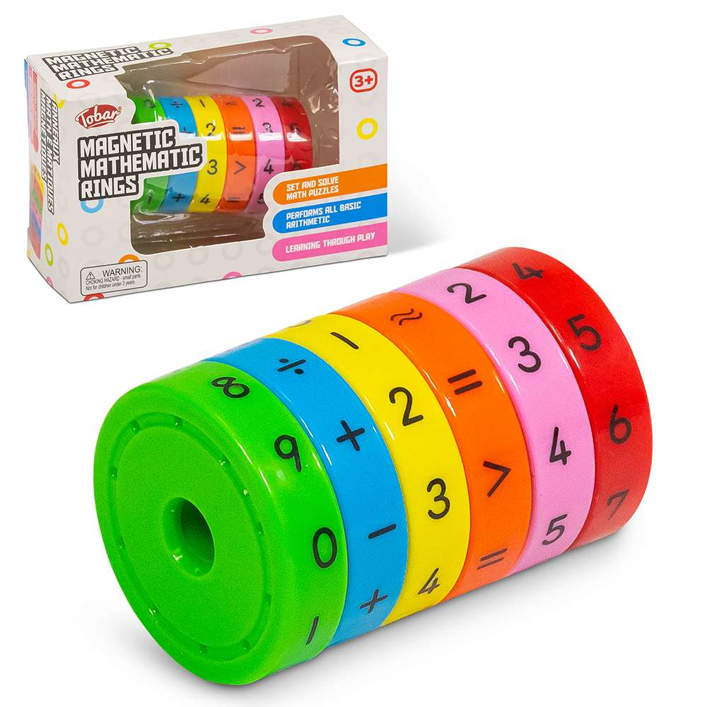 Magnetic Maths Rings Fidget Toy Happy Puzzle Magnetic Maths Rings Fidget Toy Happy Puzzle