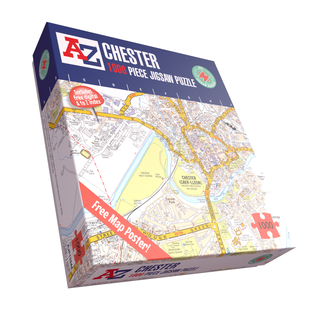 A to Z Map of Chester 1000-Piece Puzzle – Happy Puzzle