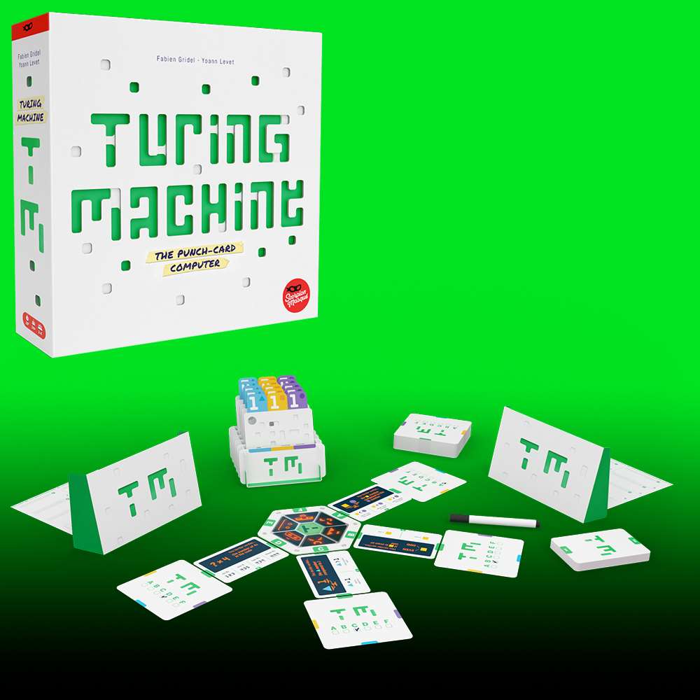 Turing Machine Punch Card Computer Game – Happy Puzzle