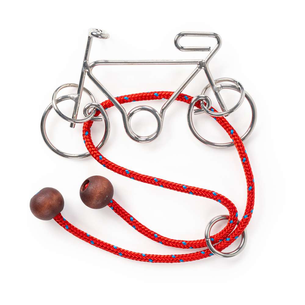 METAL BIKE WIRE PUZZLE, REMOVE, BIKE, LOCK