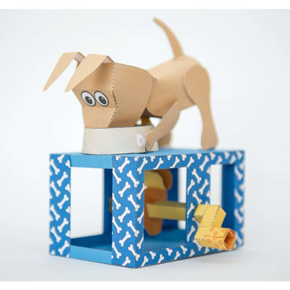 Dogs Dinner Paper Animation Kit – Happy Puzzle