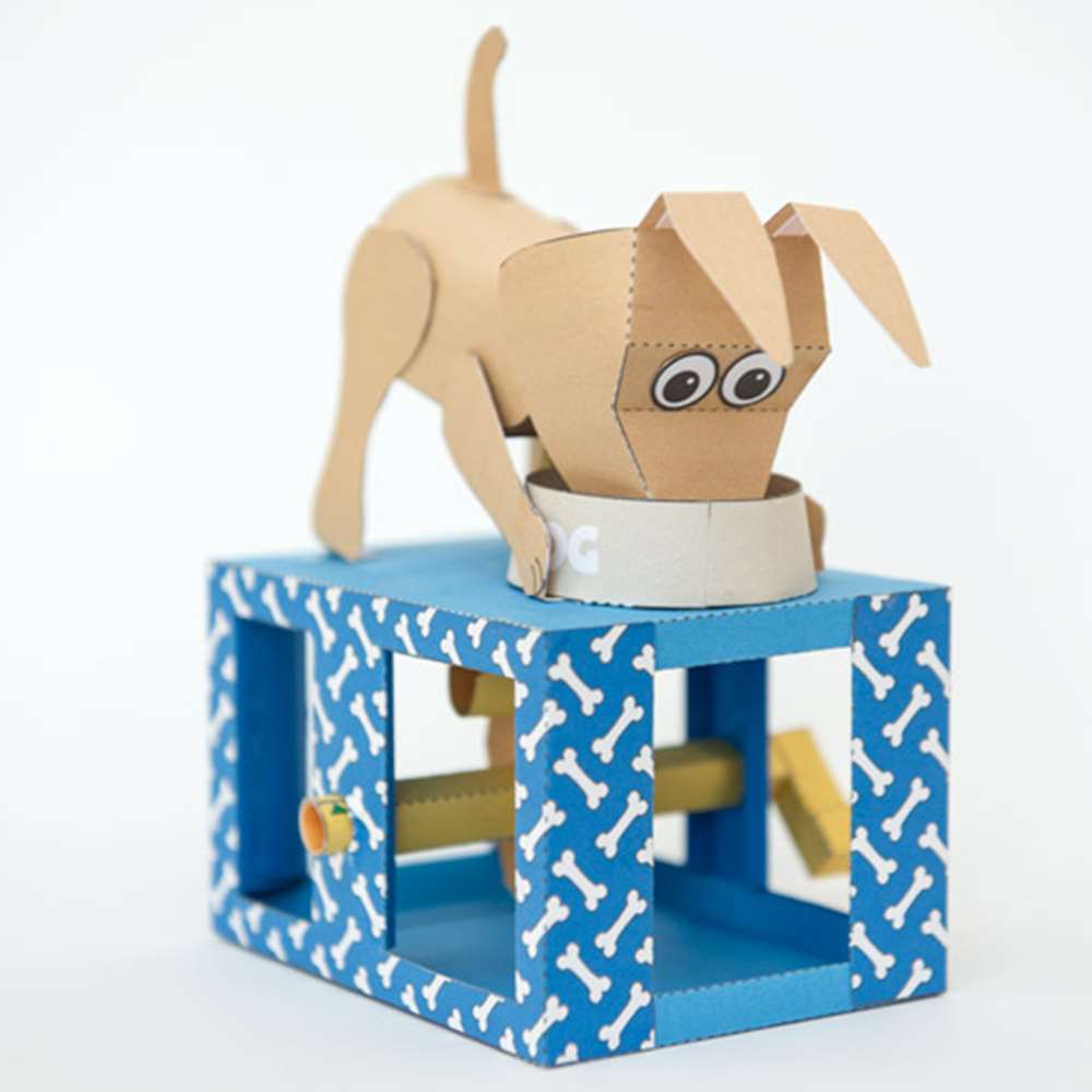 Dogs Dinner Paper Animation Kit – Happy Puzzle