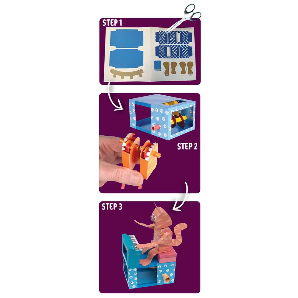 Keyboard Cat Paper Animation Kit – Happy Puzzle