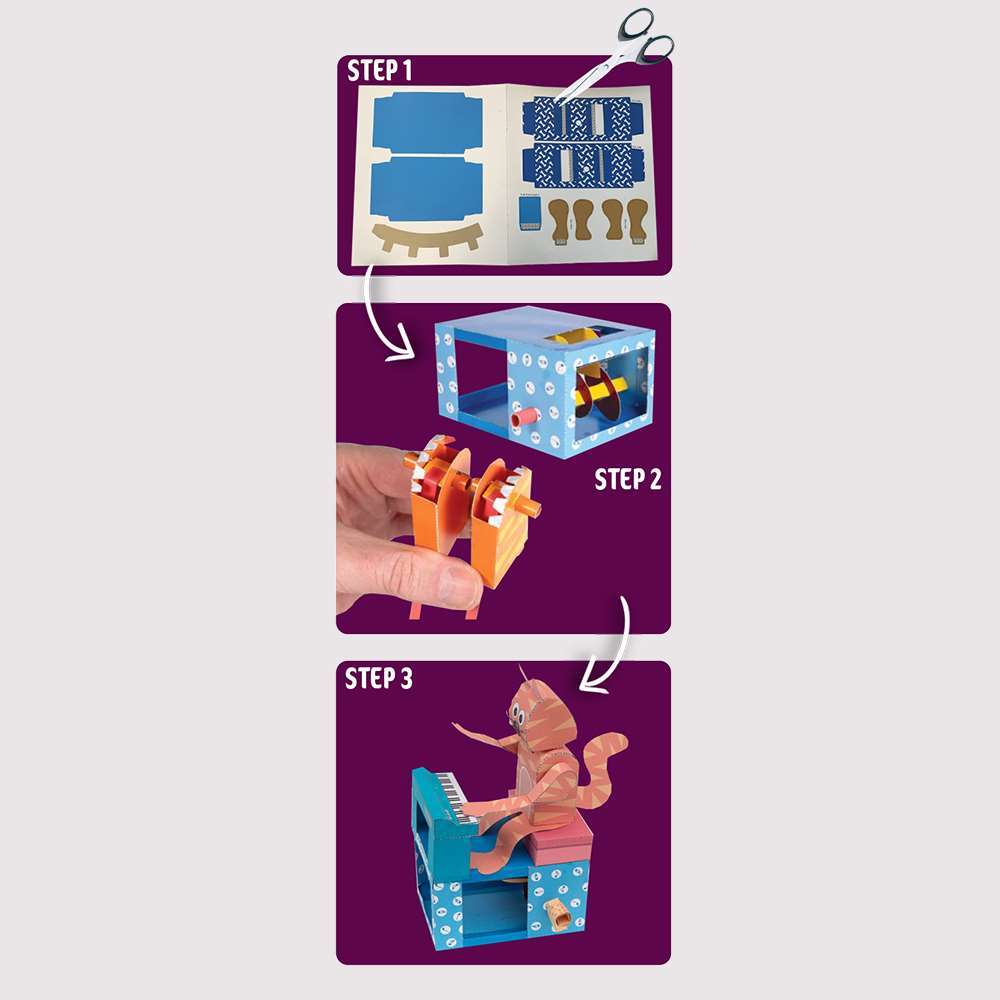 Diplodocus Dance Paper Animation Kit – Happy Puzzle