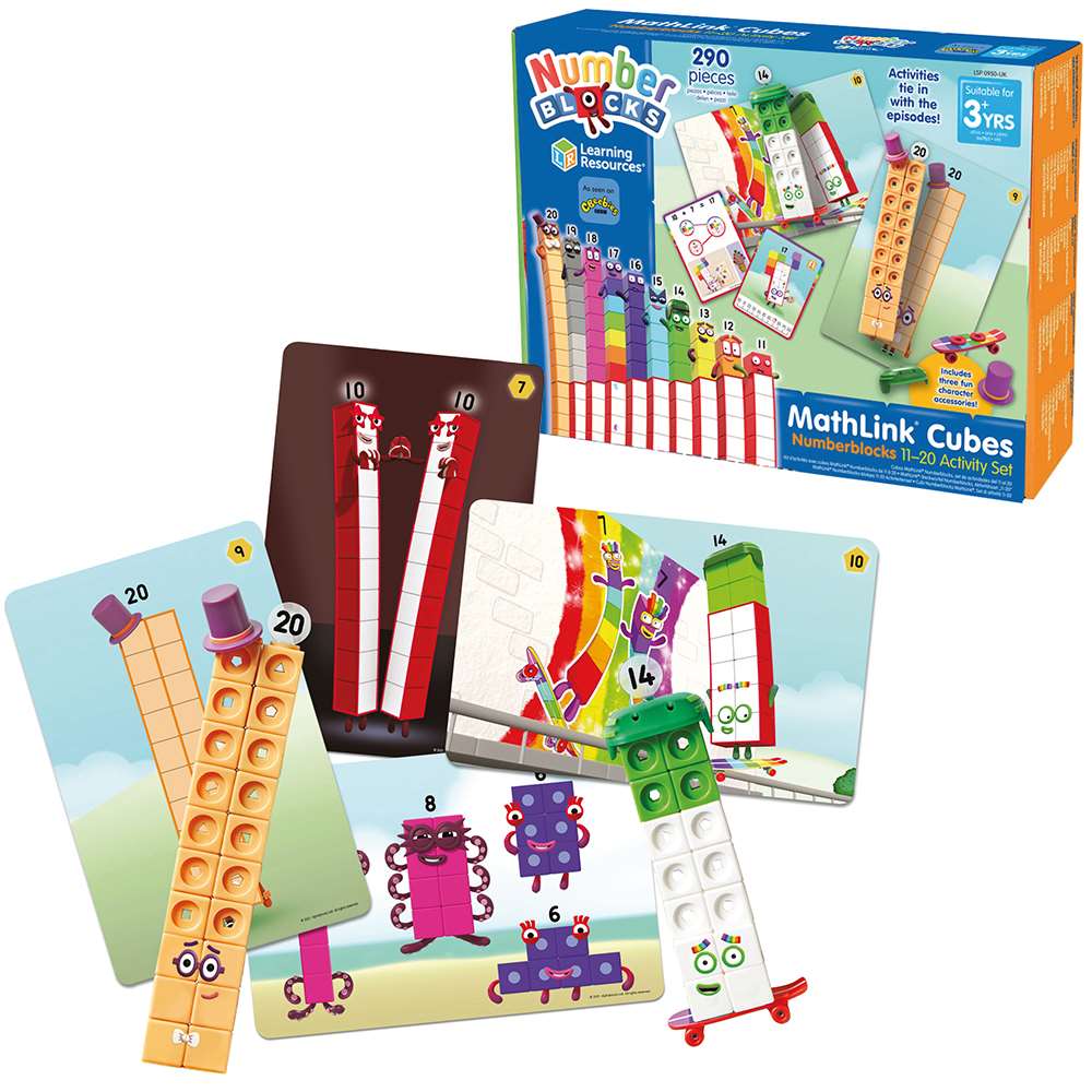 NUMBERBLOCKS 11-20 ACTIVITY SET, MATHLINK, CUBES, ADVENTURE, NUMBERLAND ...