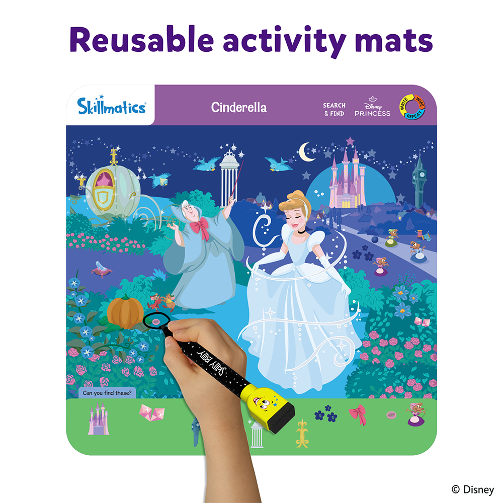 Disney Princess Reusable Activity Mats By Skillmatics