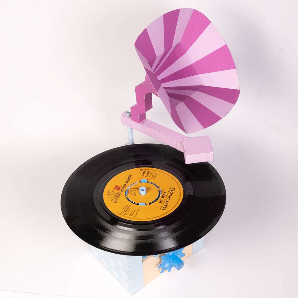 Cardboard Record Player New Electro Brand USB Record Player Turntable
