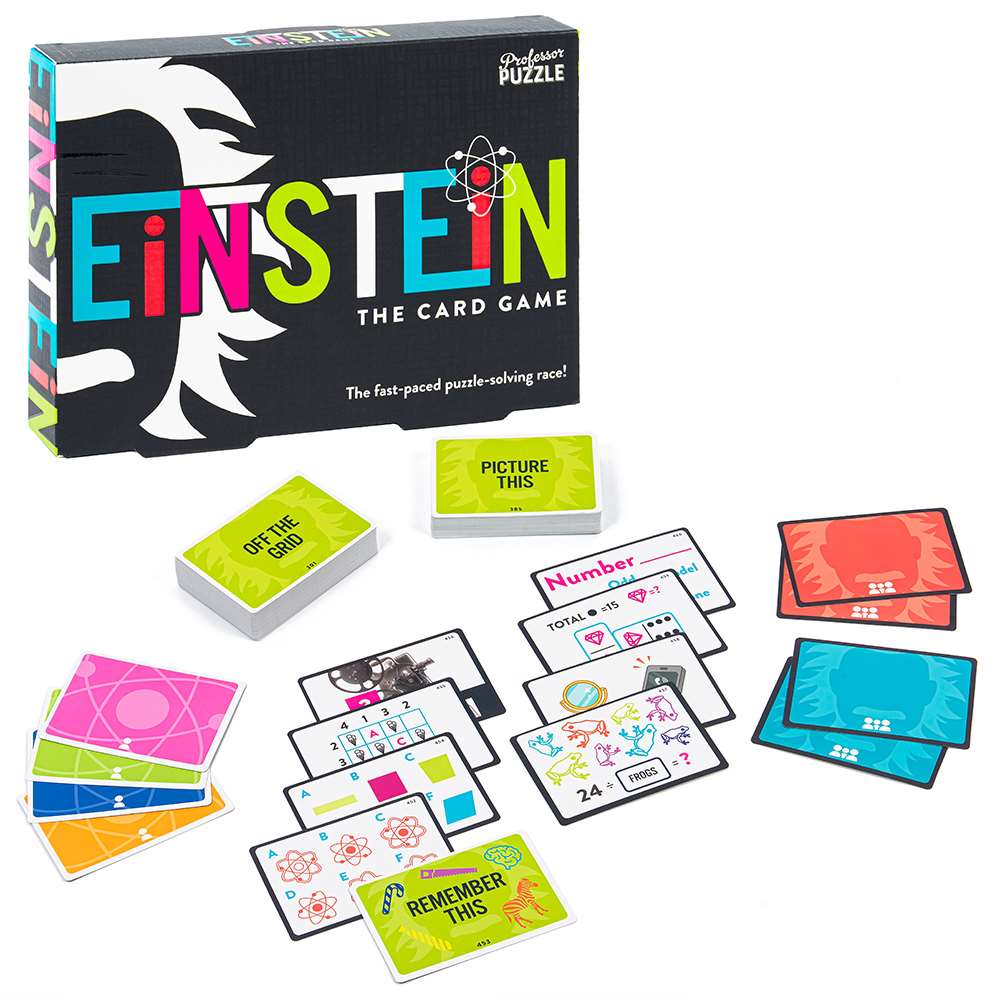 Einstein Card Game Genius Puzzle Race — Happy Puzzle
