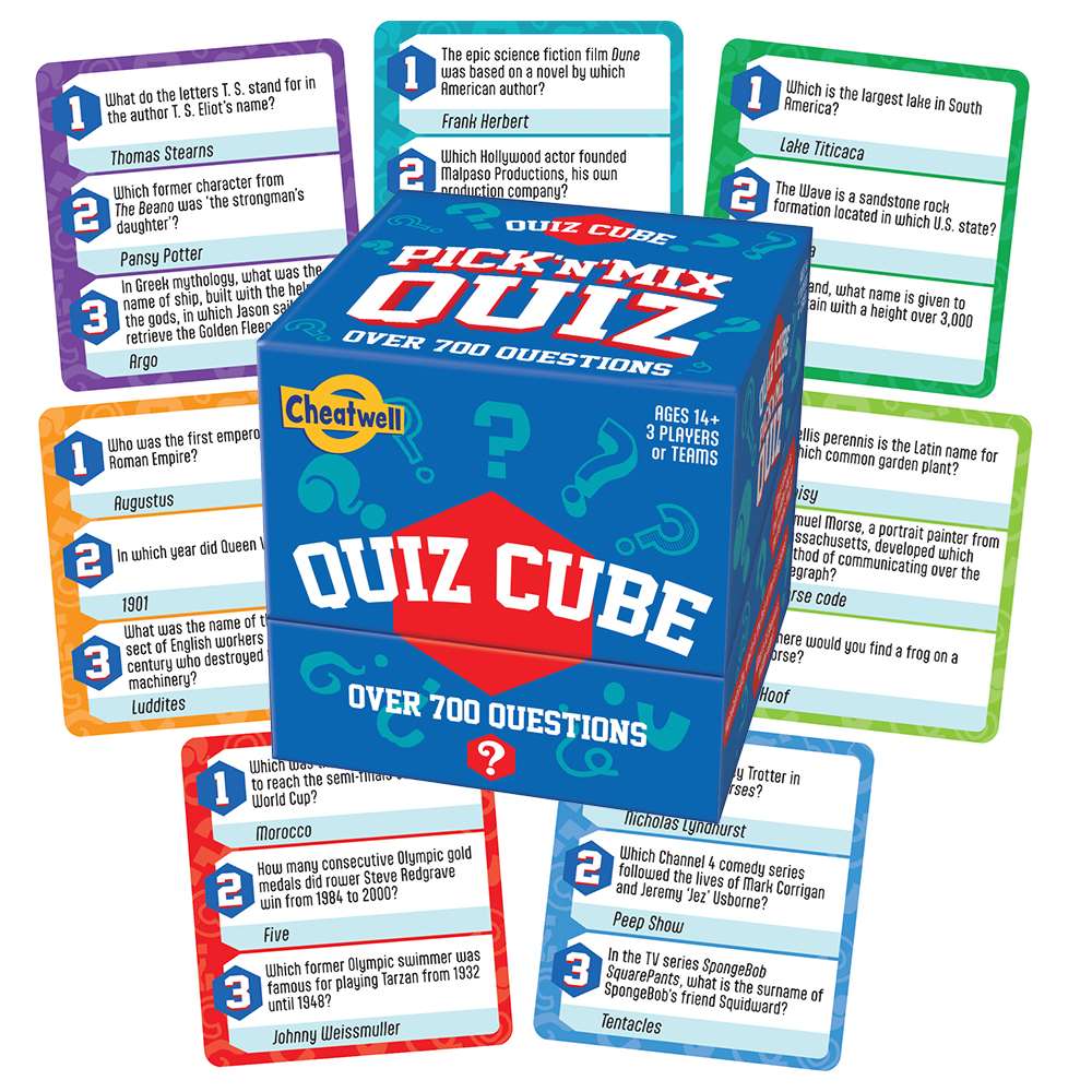 Pick & Mix Quiz Cubes Trivia Game — Happy Puzzle