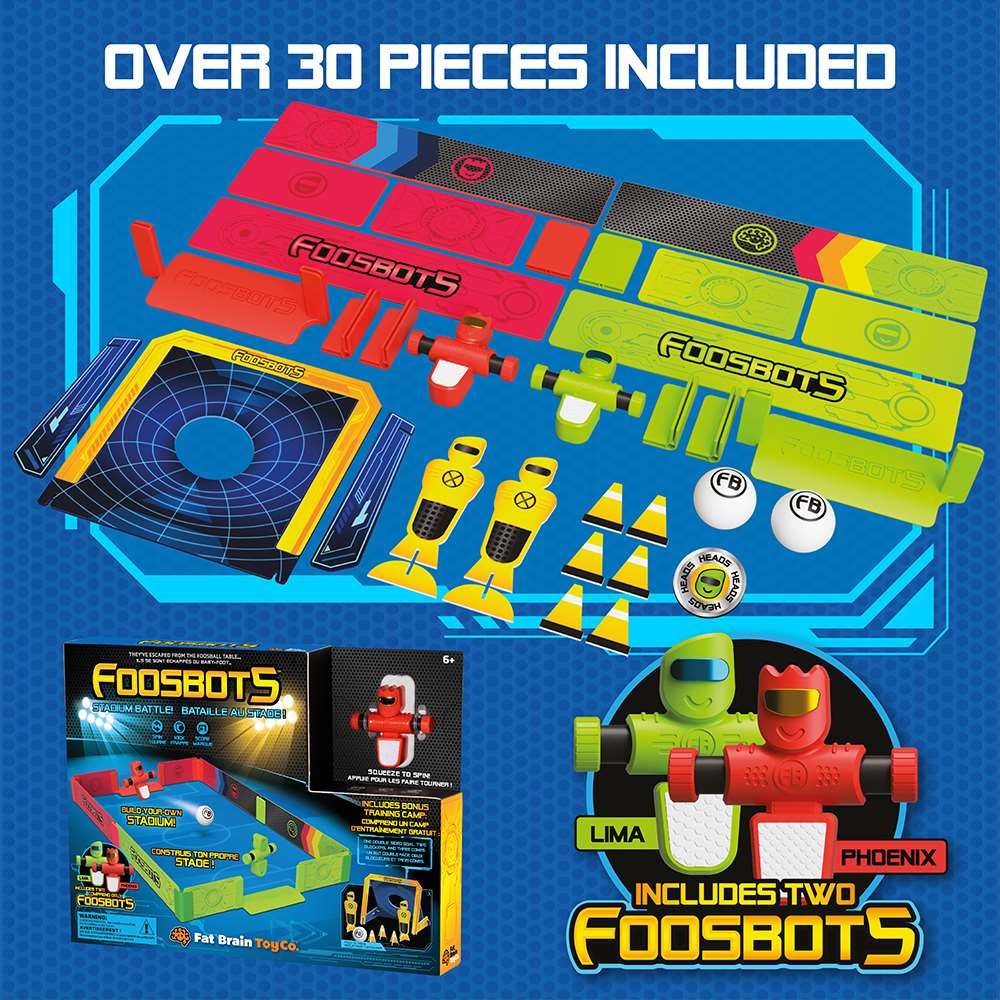 Foosbots Stadium Battle – Build & Kick into Action