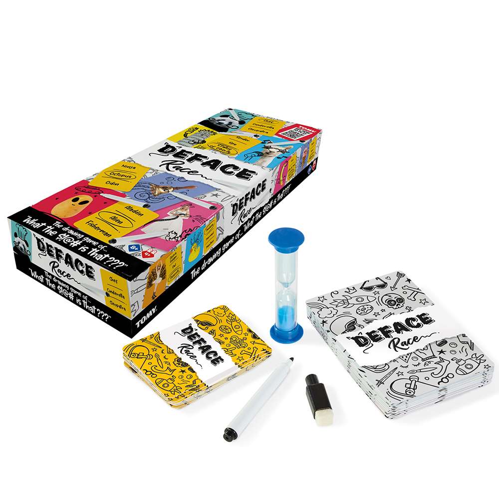 Deface Race Fast Drawing Game By Tomy