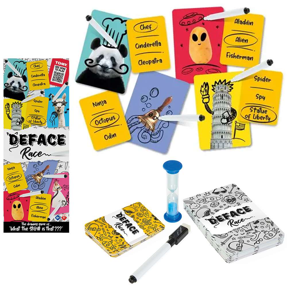 Deface Race Fast Drawing Game — Happy Puzzle