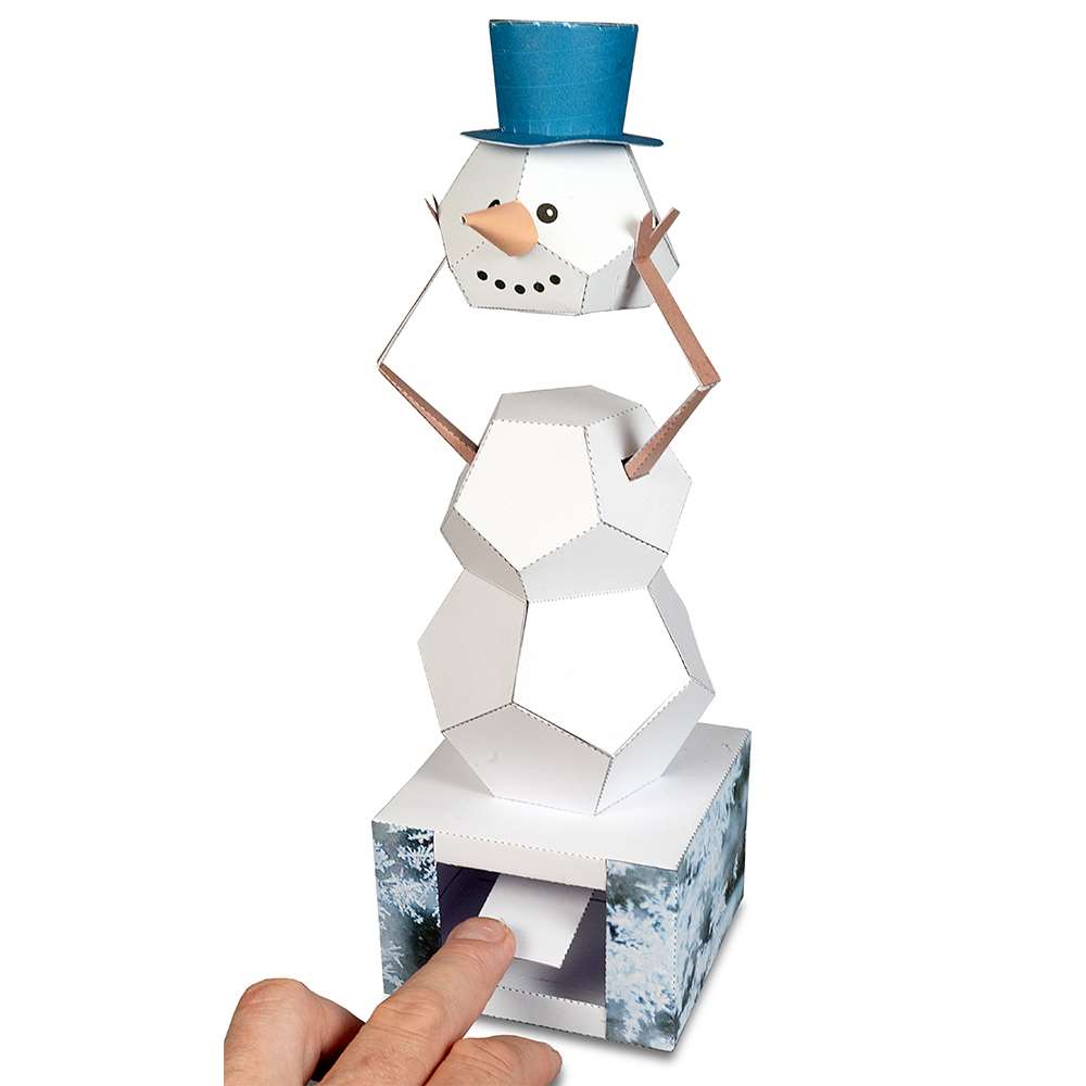 Snowman Paper Animated Craft Kit — Happy Puzzle
