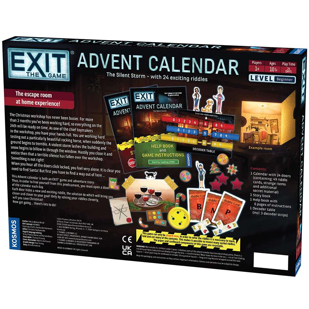 Escape Room Advent Calendar - Can you unlock all 24 doors?