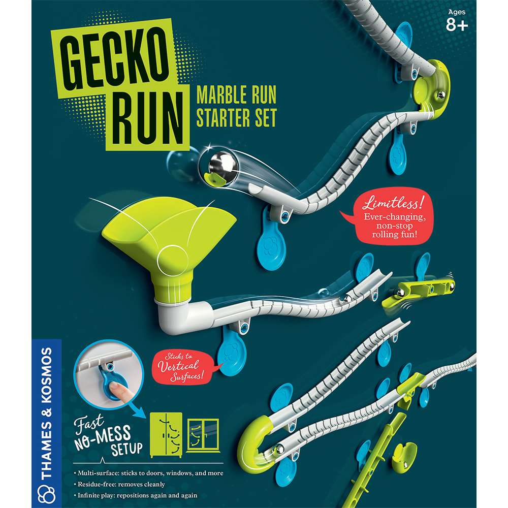 Gecko Marble Run Starter Kit - Flexible Tracks & Never Ending Fun