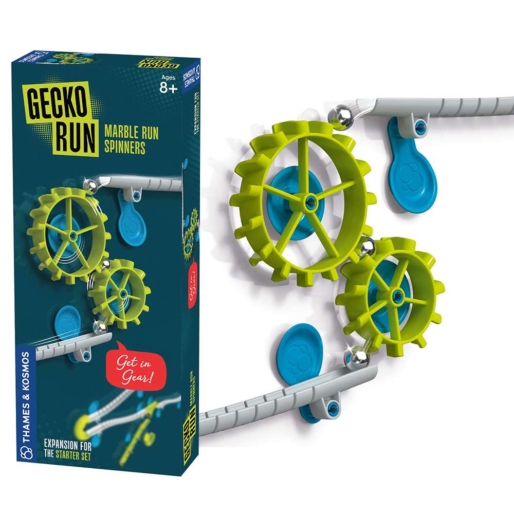 Gecko Marble Run Spinner - Flexible Tracks & Never Ending Fun