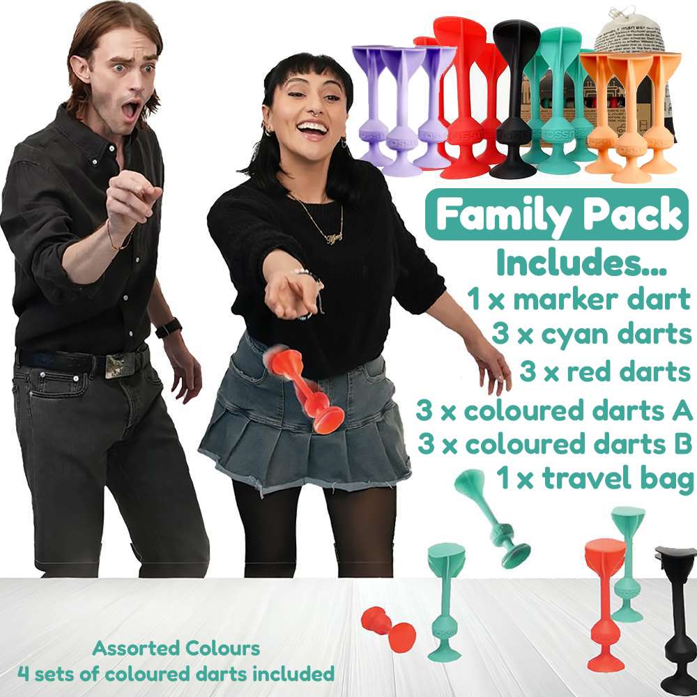 Tossit Family Pack Suction Dart Game — Happy Puzzle