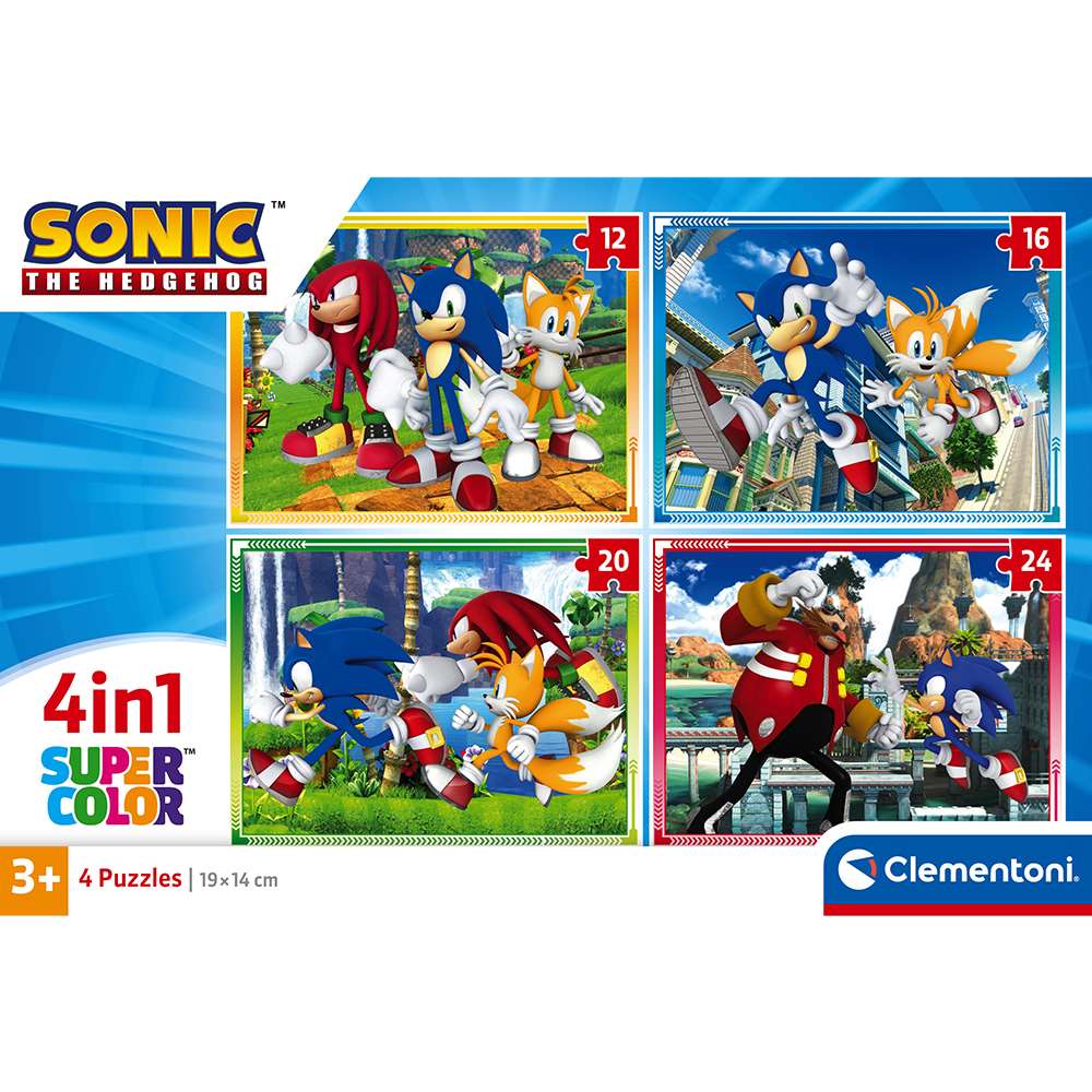 4 IN 1 SONIC JIGSAW PUZZLE