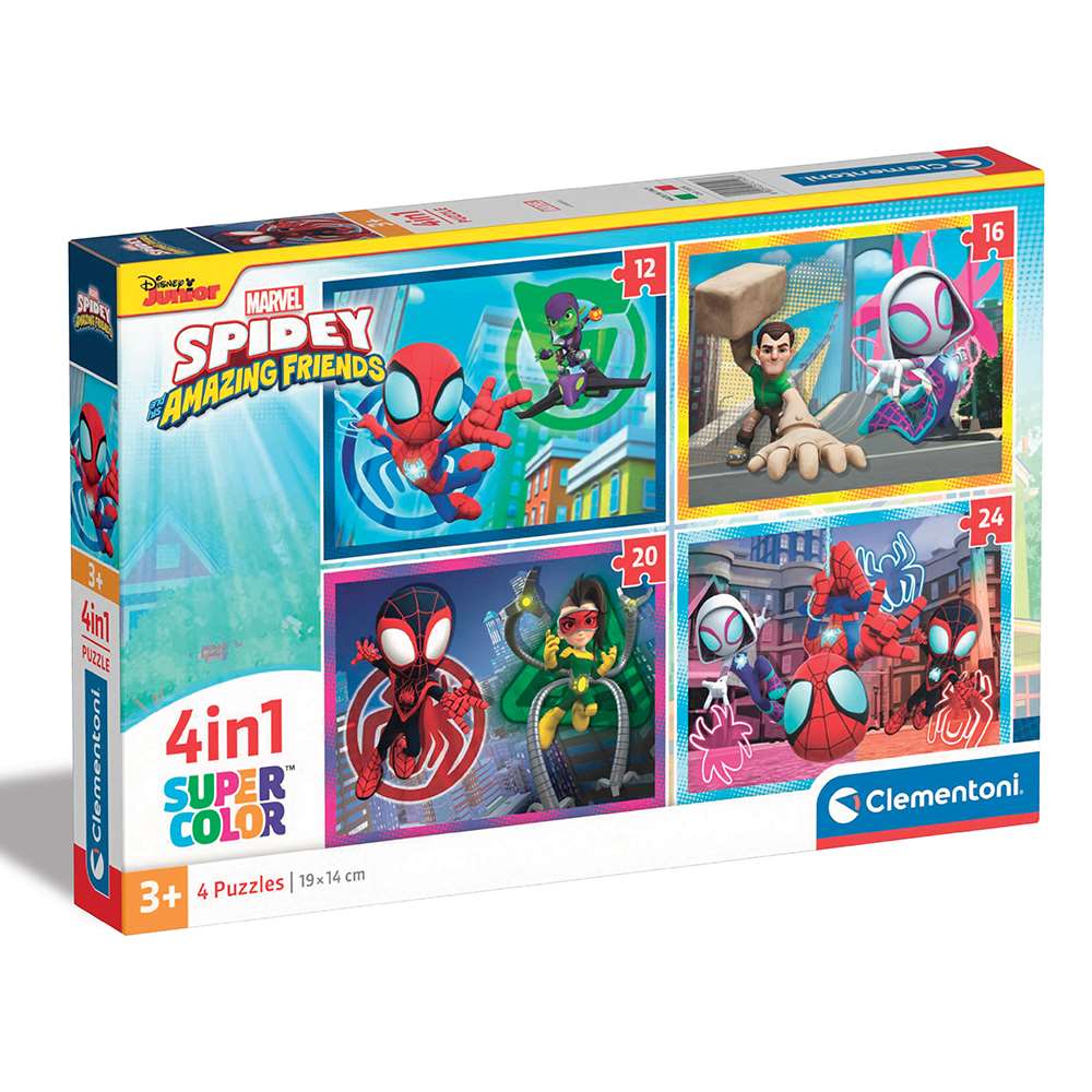 4 IN 1 SPIDEY AND HIS AMAZING FRIENDS JIGSAW PUZZLE
