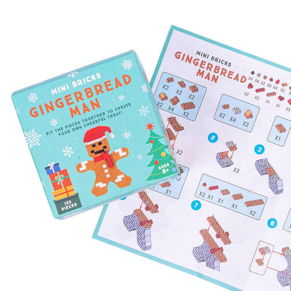 FESTIVE MINI BRICKS - GINGERBREAD MAN
