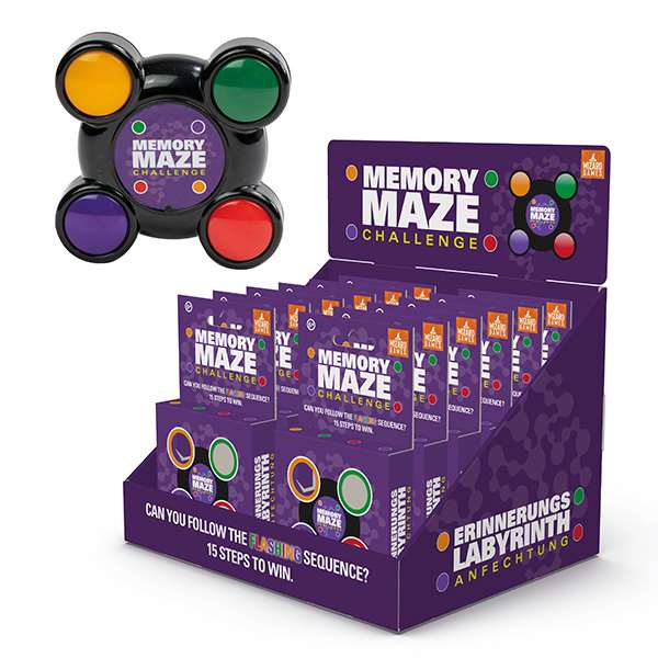 MEMORY MAZE, MEMORY, MAZE, SEQUENCE, VISUAL, LISTEN, WATCH, COLOURS ...