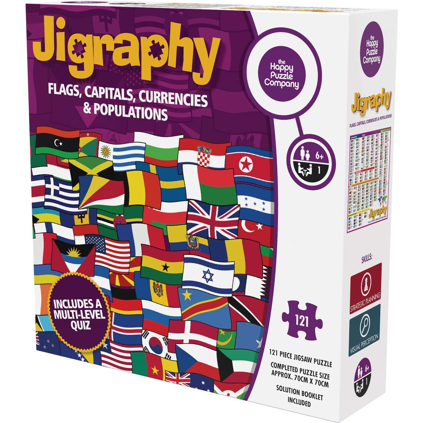 World Flags & Capitals Educational Jigsaw – Happy Puzzle