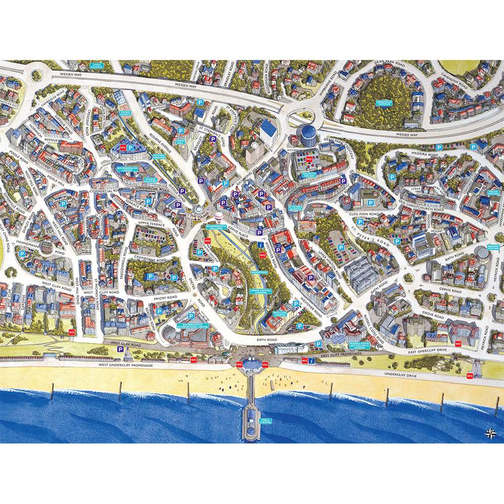 Jigraphy Bournemouth 1000 Piece Cityscape Jigsaw — Happy Puzzle