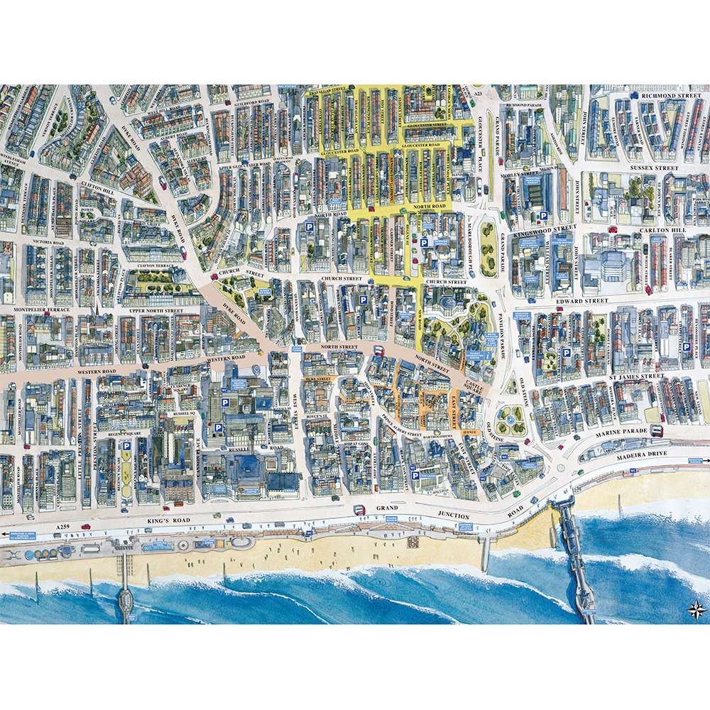 Jigraphy Brighton Cityscape 1000 Piece Jigsaw – Happy Puzzle