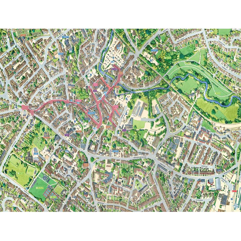 Jigraphy Exeter 1000 Piece Cityscape Jigsaw — Happy Puzzle