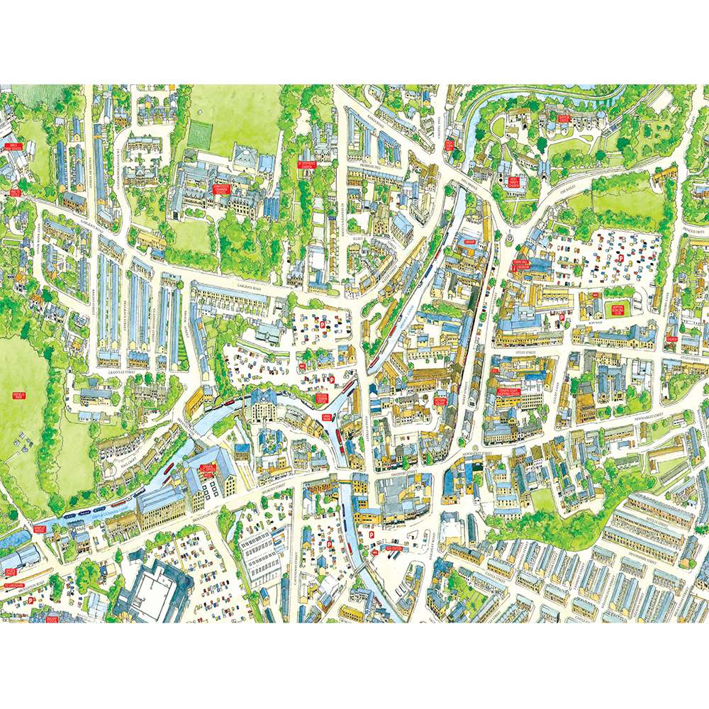 Jigraphy Skipton Cityscape 1000 Piece Jigsaw – Happy Puzzle