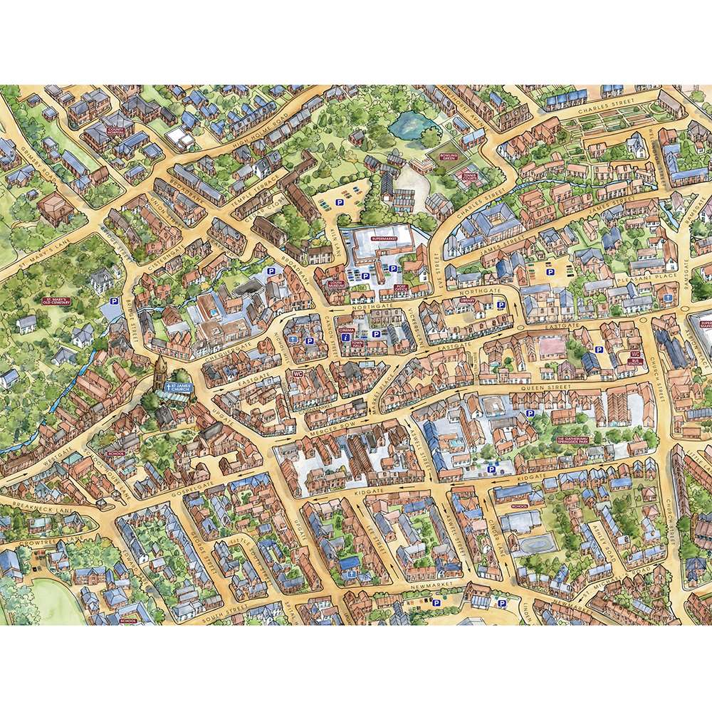 Jigraphy Louth Cityscape 1000 Piece Jigsaw – Happy Puzzle