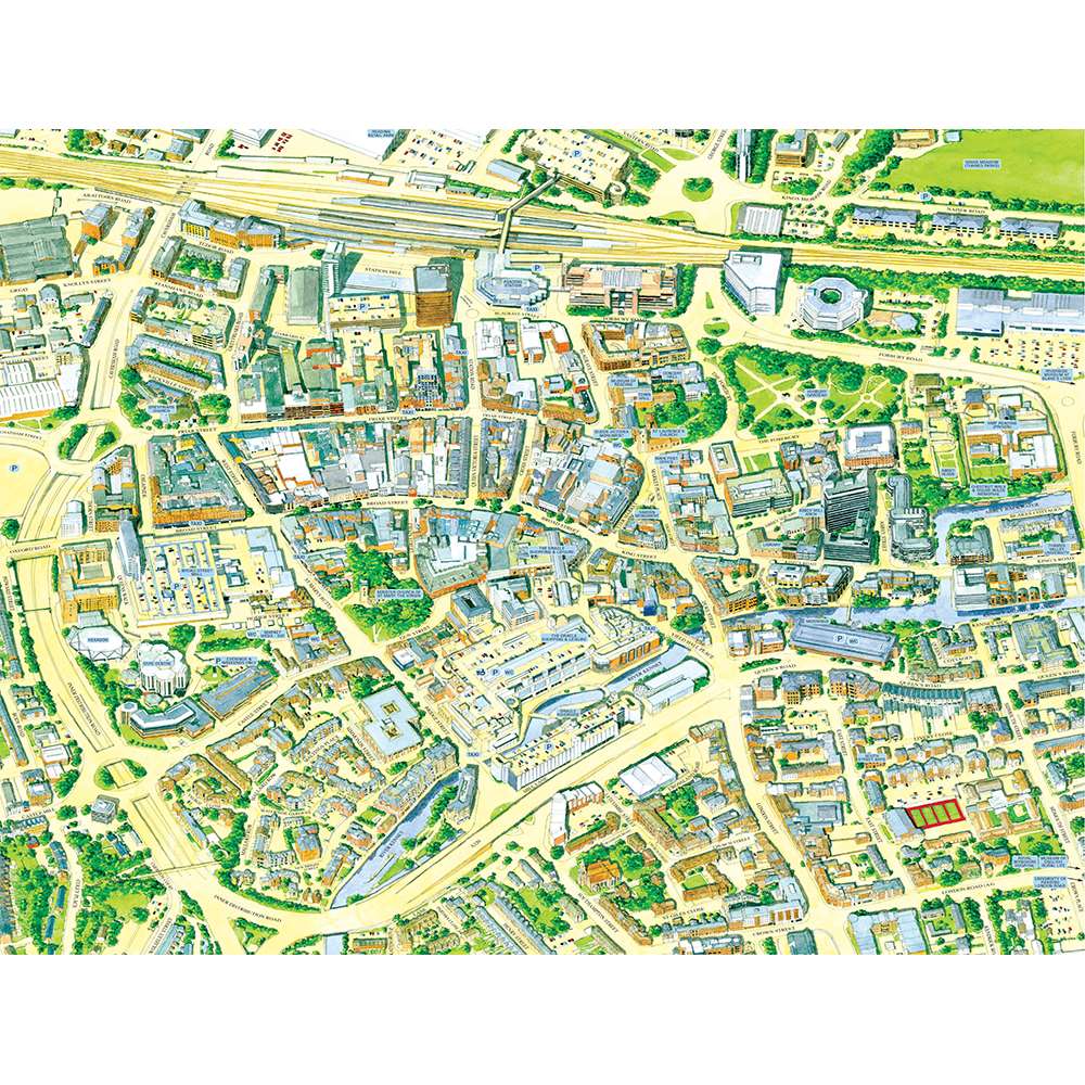 JIGRAPHY CITYSCAPES READING 1000 PIECE | The Happy Puzzle Company