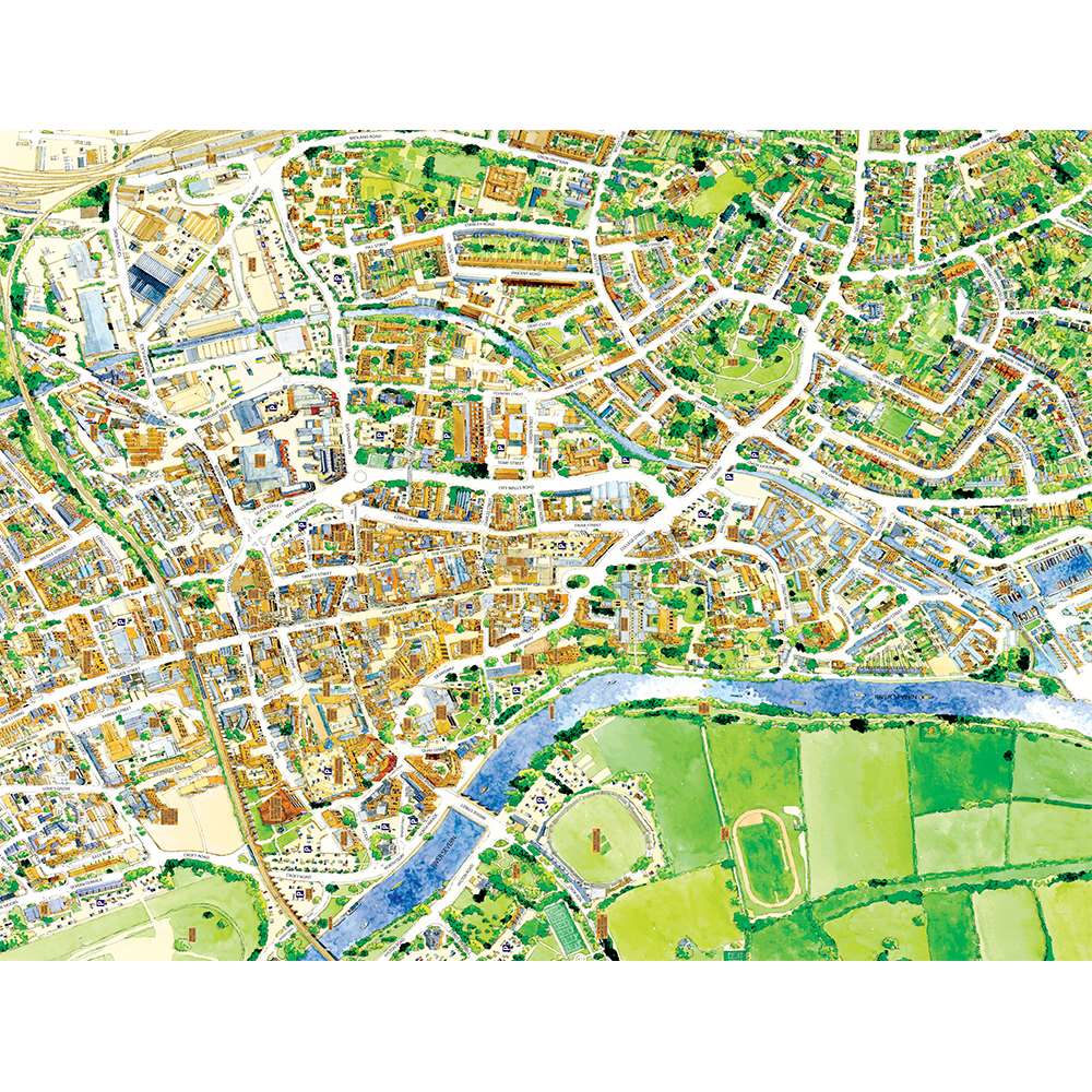 Jigraphy Cityscapes Worcester Puzzle – Happy Puzzle