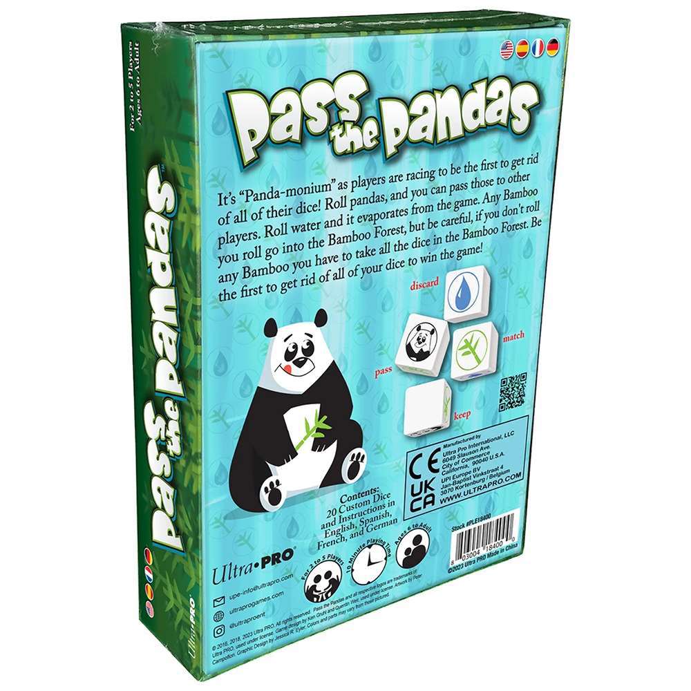 PASS THE PANDAS, PASS THE PANDA, PASS, PANDA, PANDAS, BLACK, WHITE, FAST-PACED, FAST, DICE ...