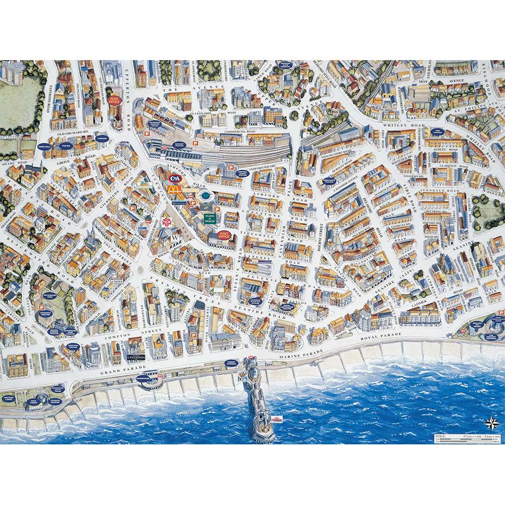 Jigraphy Eastbourne 1000 Piece Cityscape Jigsaw — Happy Puzzle