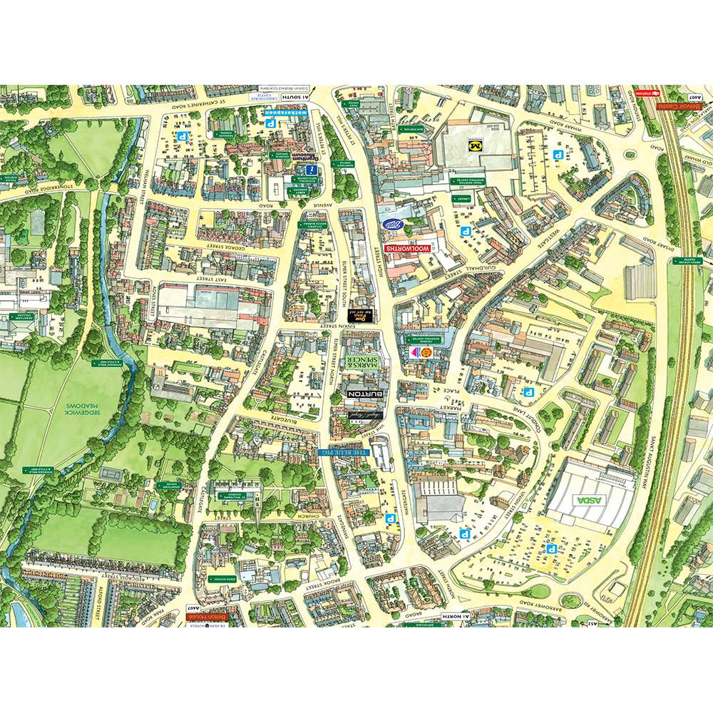 Jigraphy Grantham 1000 Piece Cityscape Jigsaw — Happy Puzzle