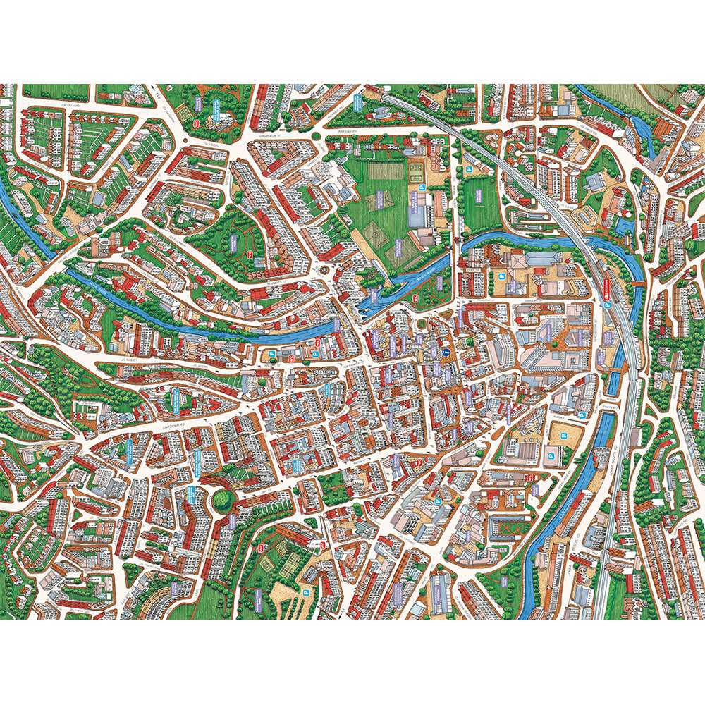 Jigraphy Bath 400 Piece Cityscape Jigsaw — Happy Puzzle