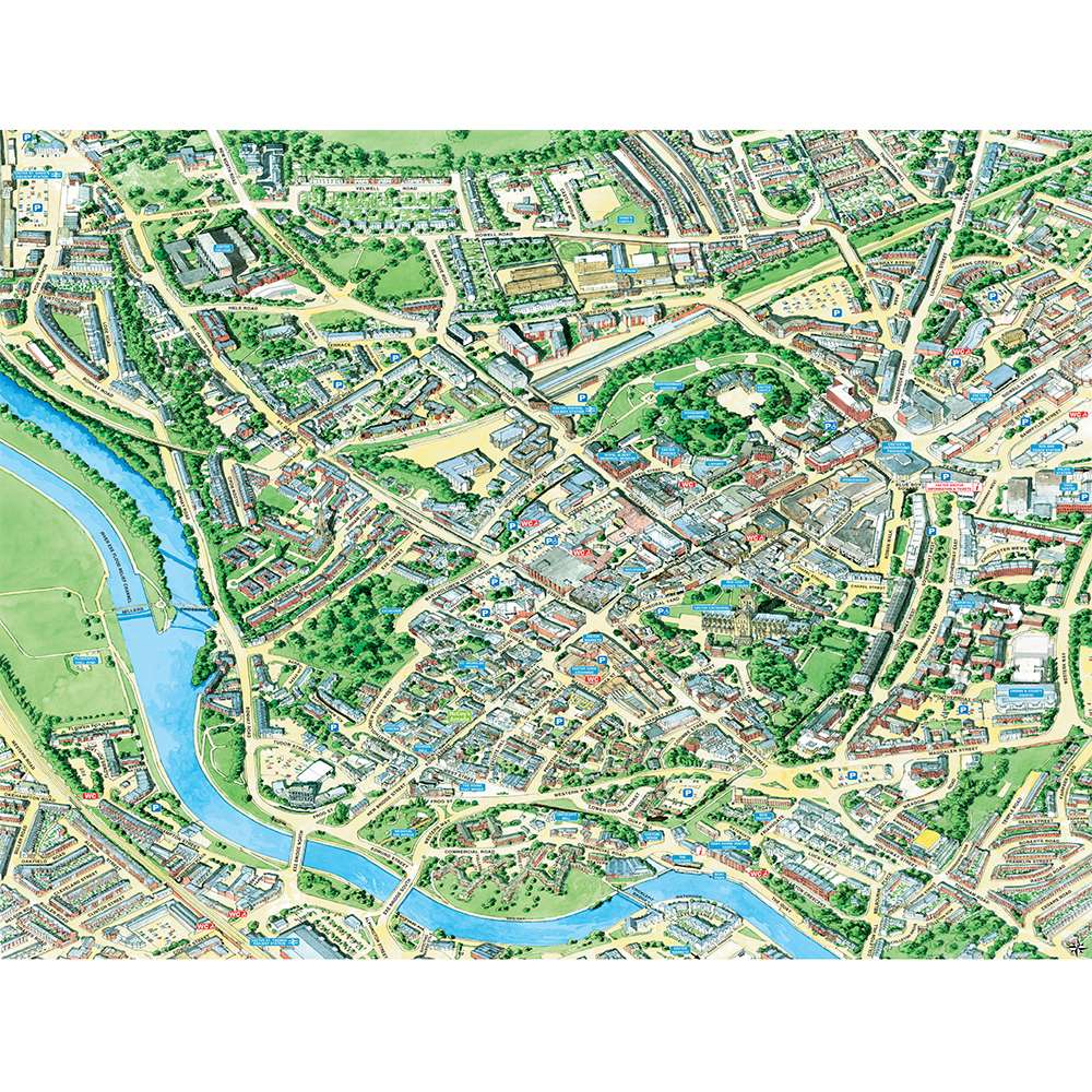 Jigraphy Exeter 400 Piece Cityscape Jigsaw — Happy Puzzle