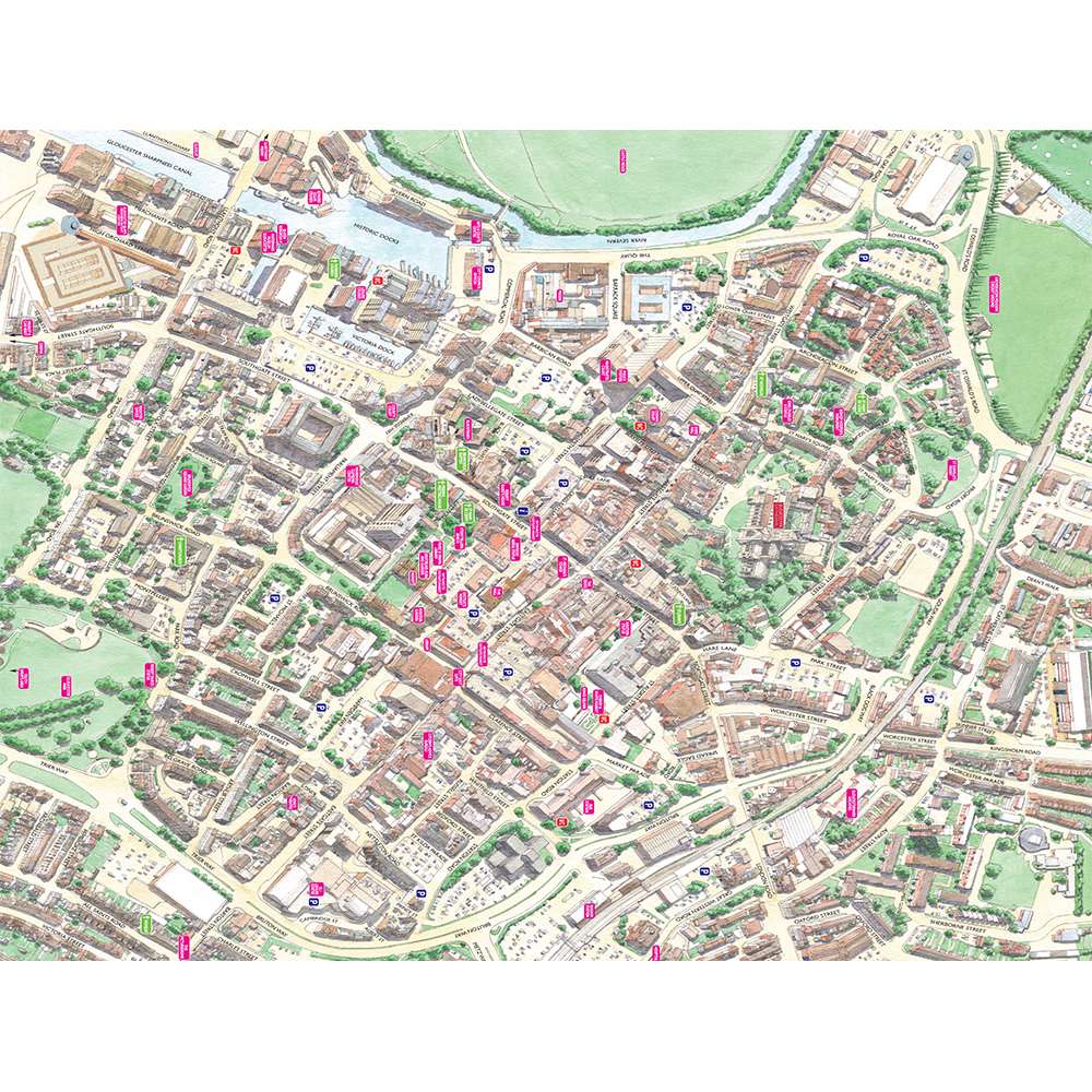 JIGRAPHY CITYSCAPES GLOUCESTER 400 PIECE | The Happy Puzzle Company