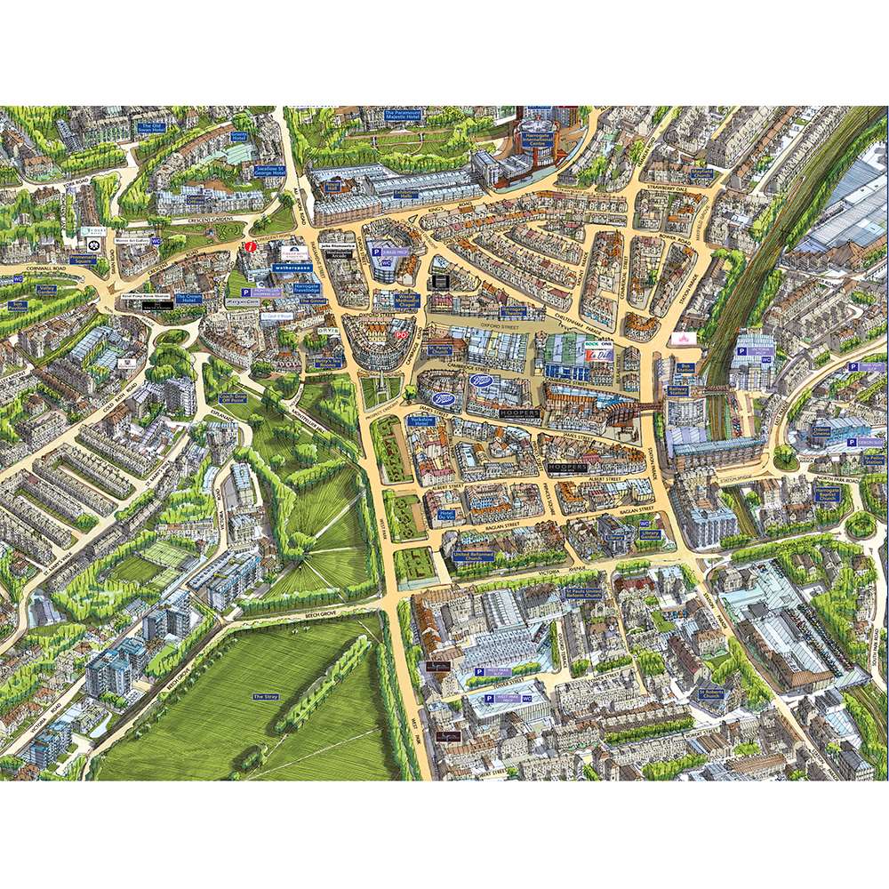 Jigraphy Harrogate 400 Piece Cityscape Jigsaw — Happy Puzzle
