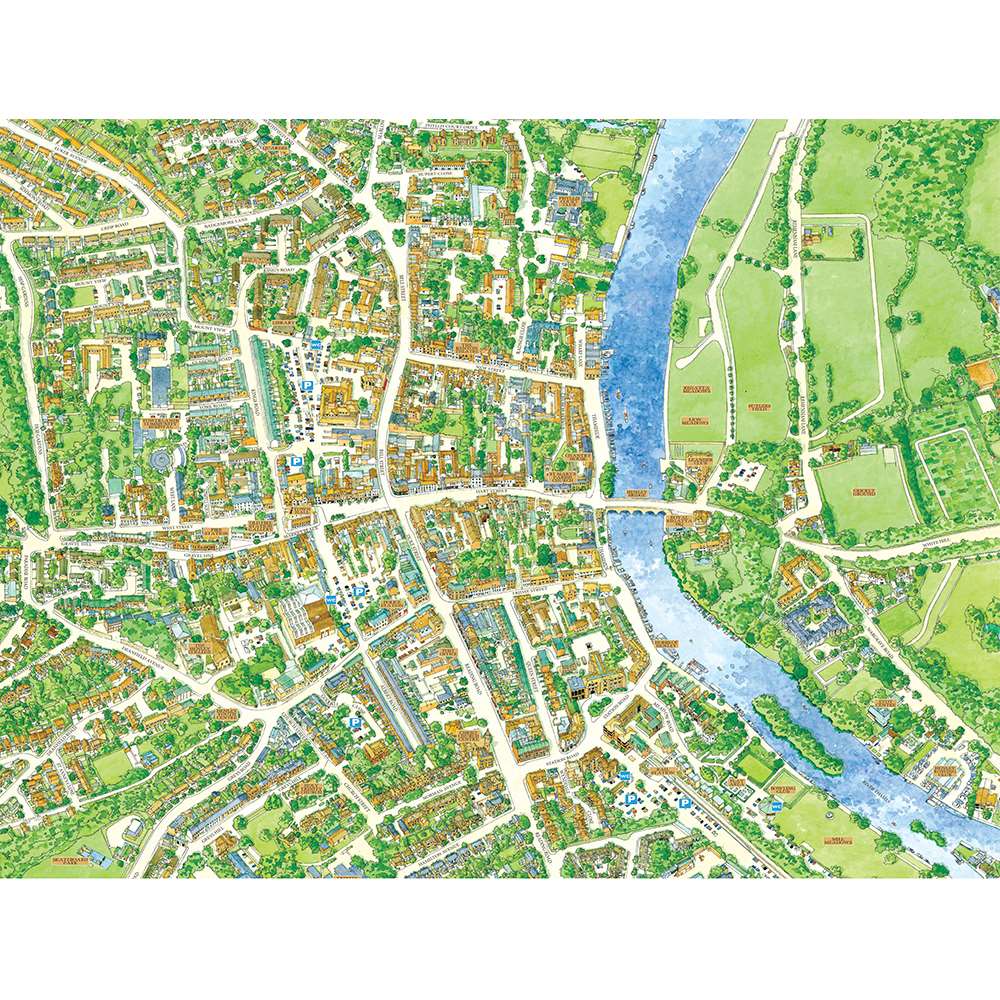 Jigraphy Henley-on-Thames 400 Piece Jigsaw — Happy Puzzle