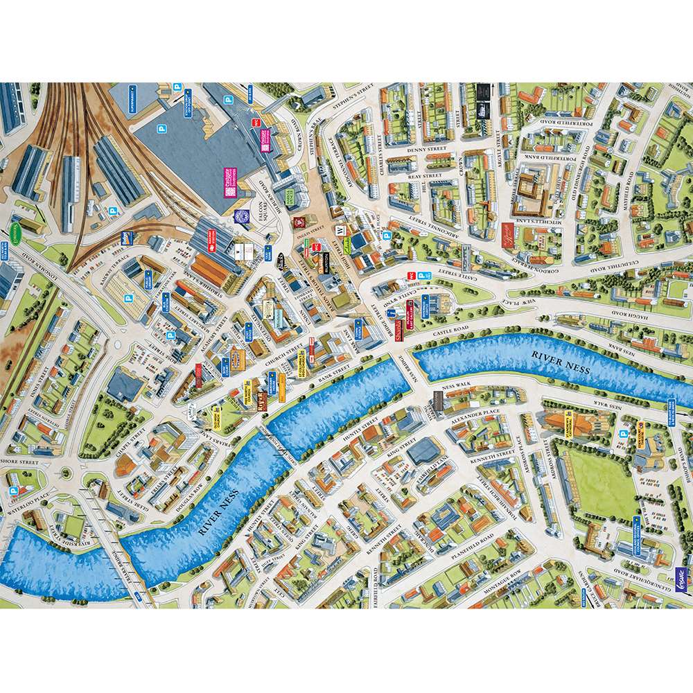 Jigraphy Inverness 400 Piece Cityscape Jigsaw — Happy Puzzle