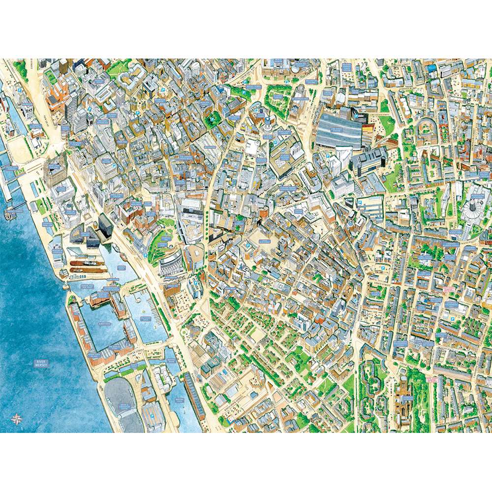 Jigraphy Liverpool 400 Piece Cityscape Jigsaw — Happy Puzzle