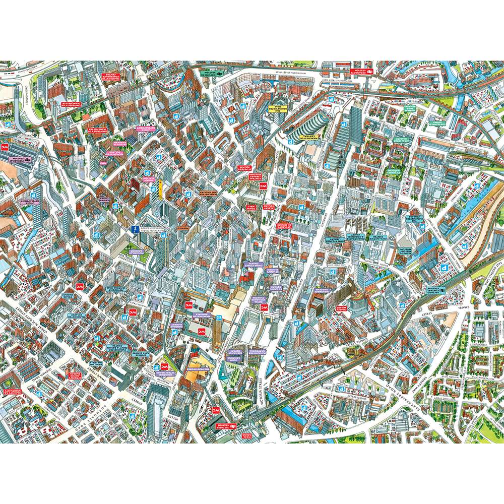 JIGRAPHY CITYSCAPES MANCHESTER 400 PIECE | The Happy Puzzle Company