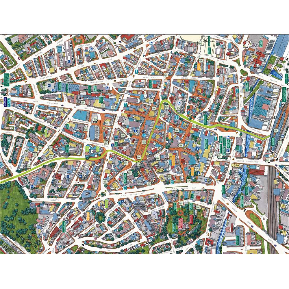 JIGRAPHY CITYSCAPES NOTTINGHAM 400 PIECE | The Happy Puzzle Company