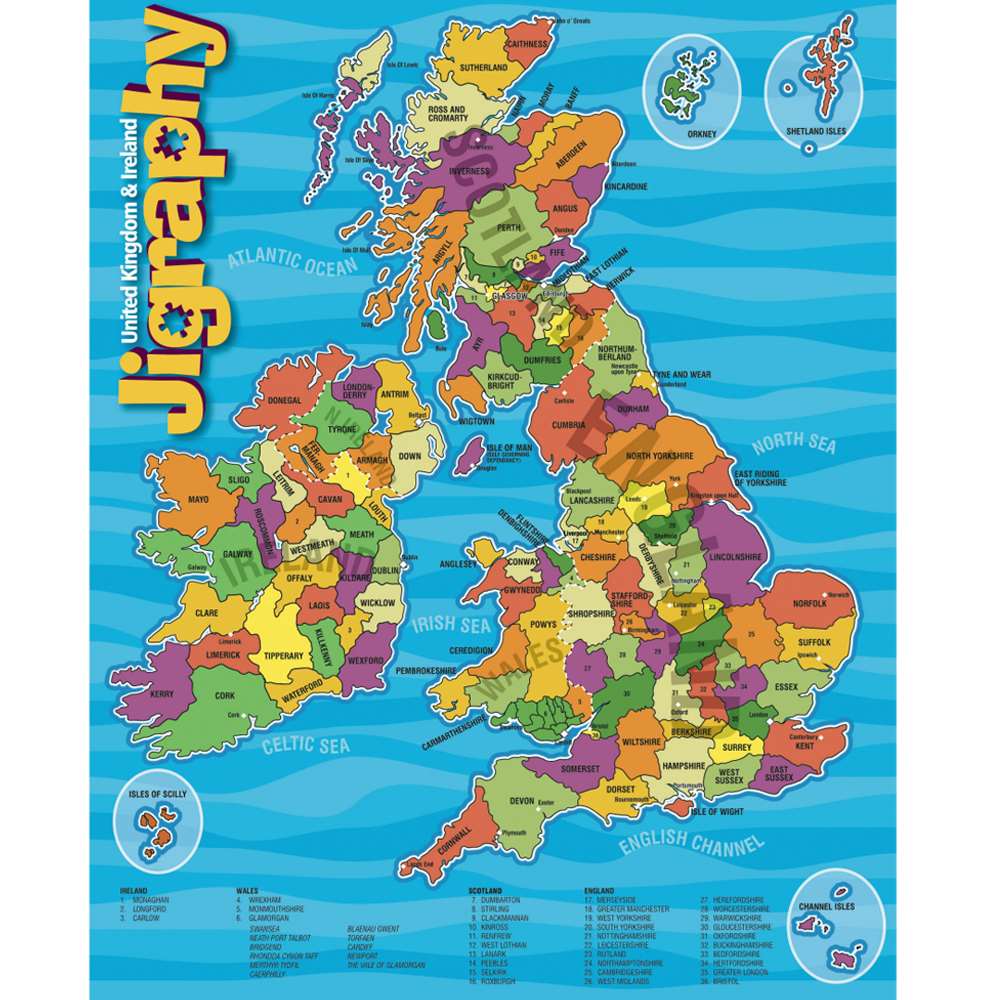 JIGRAPHY UNITED KINGDOM, UK, 100, PIECE, ILLUSTRATING, IRELAND ...