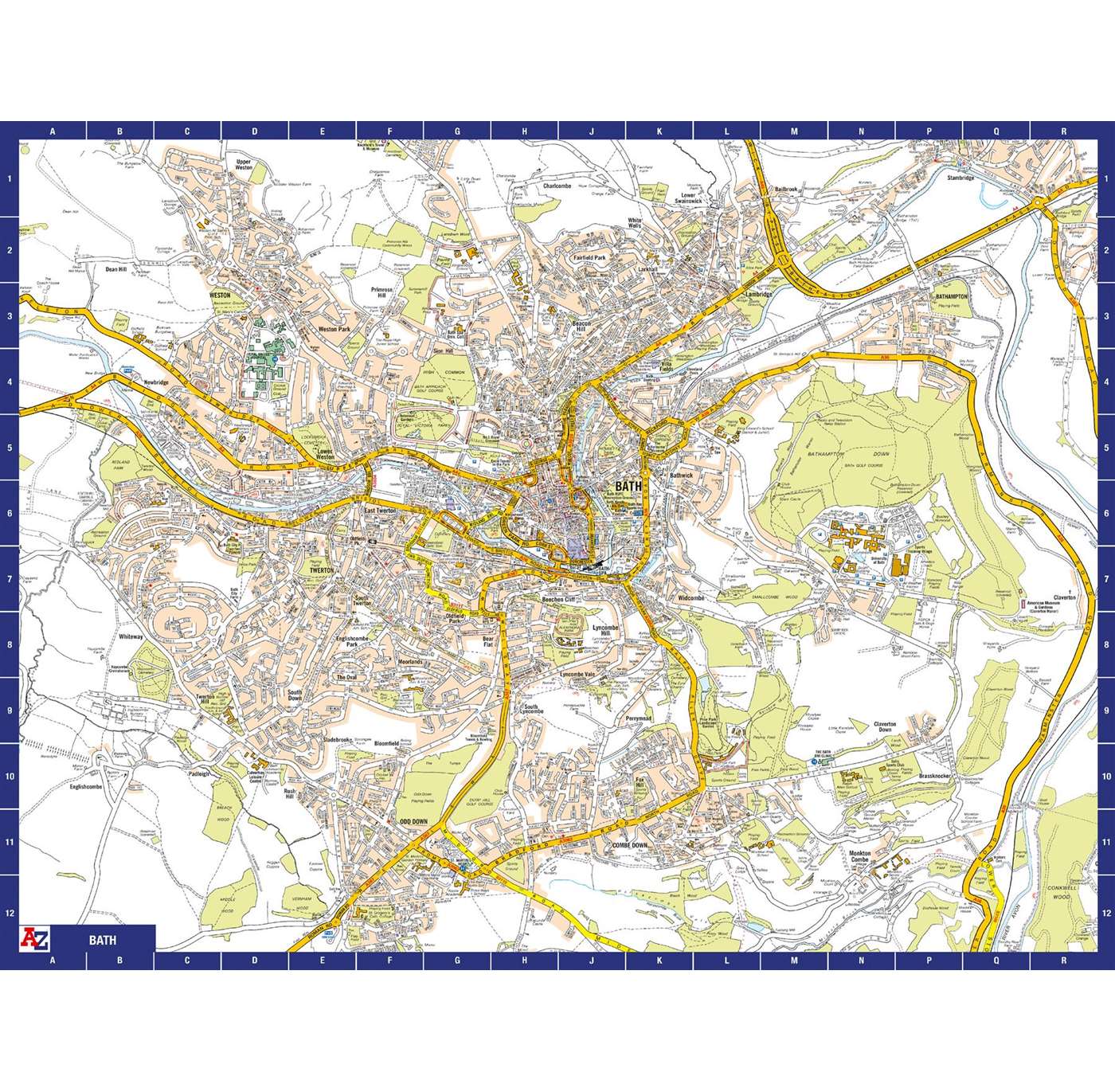 A to Z Map of Bath 1000-Piece Puzzle – Happy Puzzle