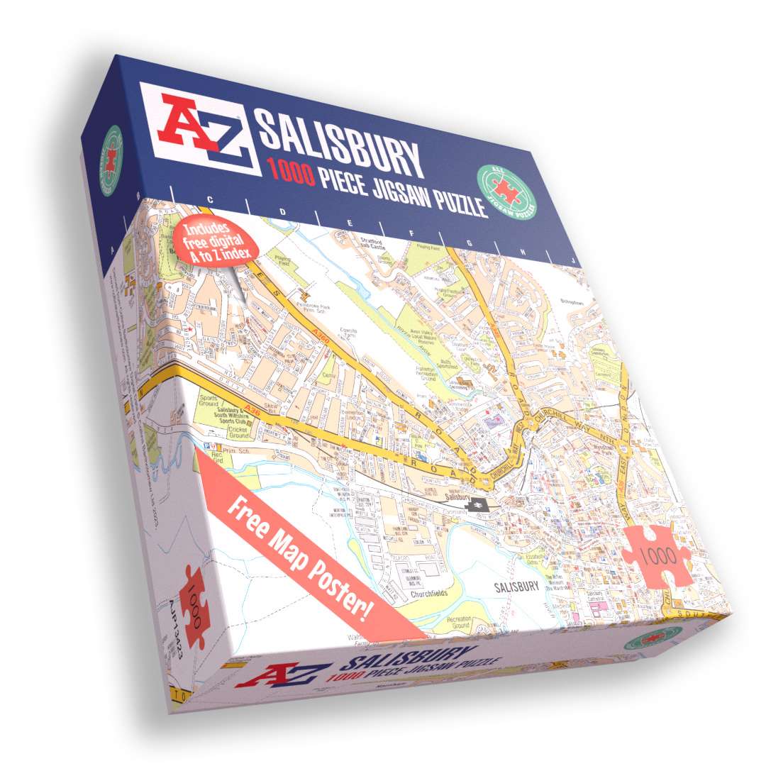 A To Z Map Of Salisbury By All Jigsaw Puzzles