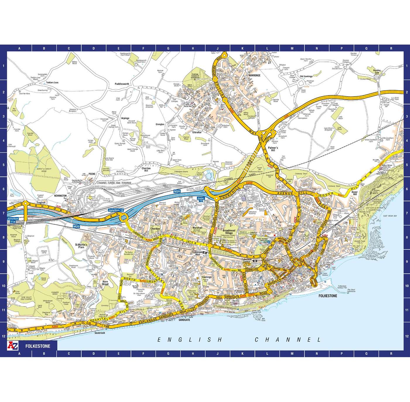 a-to-z-map-of-folkestone